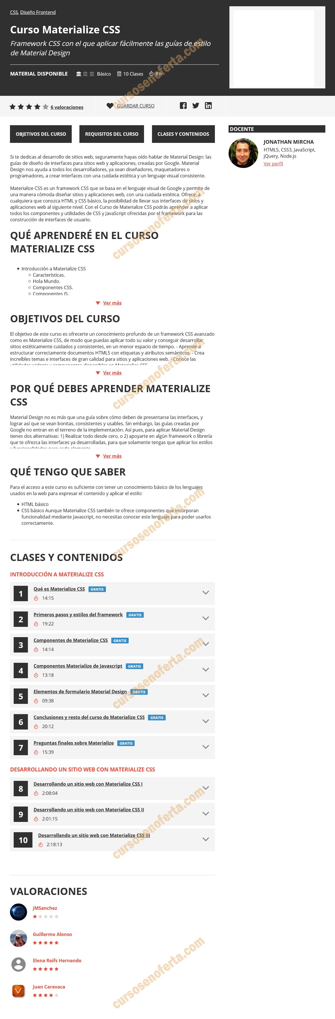 Curso Materialize CSS - cursosenoferta.com